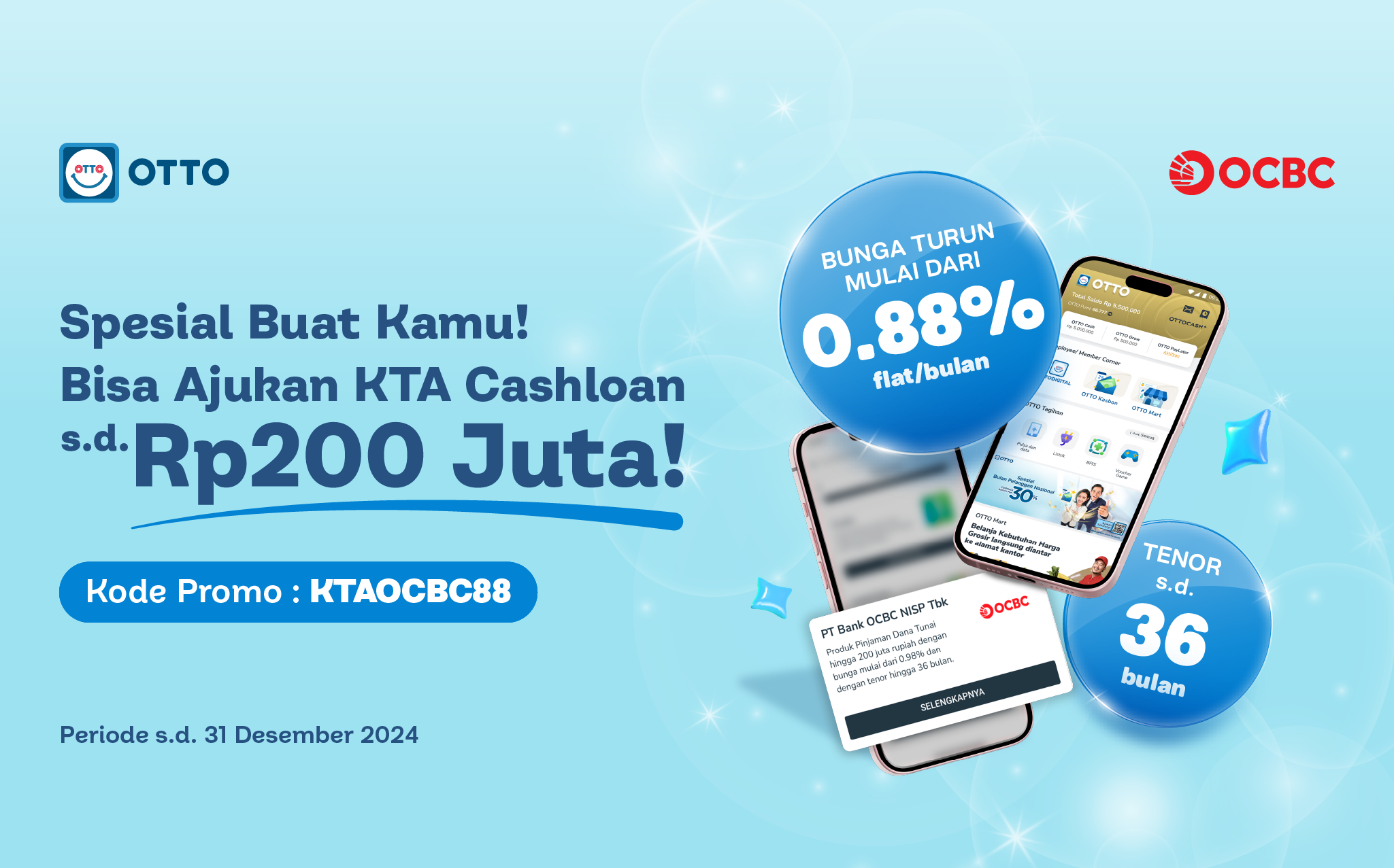 Nikmati Penawaran Spesial Bunga KTA Cashloan Mulai dari 0.88% - Otto